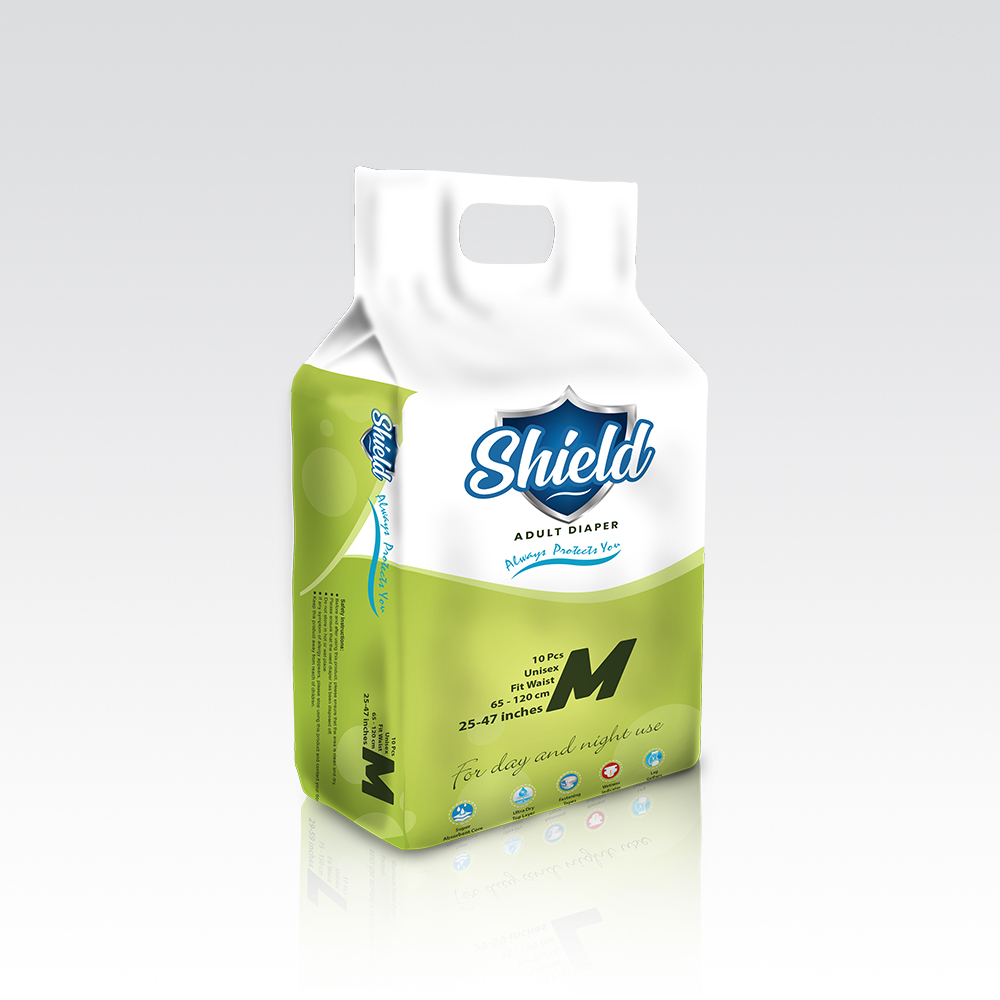 Shield Adult Diaper medium/10pcs/pack - Jasmine Hygiene Products